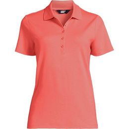LANDS' END Supima&reg; Polo-Shirt in Plus-Gr&ouml;&szlig;e, Damen, size: plus, Orange, Baumwolle, by Lands' End