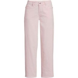 LANDS' END Relaxte Soft Denim Straight Fit 7/8-Jeans f&uuml;r Damen in Plus-Gr&ouml;&szlig;e, Damen, size: plus, Pink, Elasthan/Baumwoll-Mischung, by Lands' End