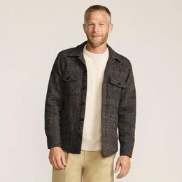 LANDS' END Harris Tweed Hemdjacke, Damen, size: regular, Braun, Wolle, by Lands' End