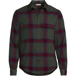 LANDS' END Freizeithemd mit Waffelstruktur f&uuml;r Herren, Herren, size: regular, Rot, Baumwolle, by Lands' End