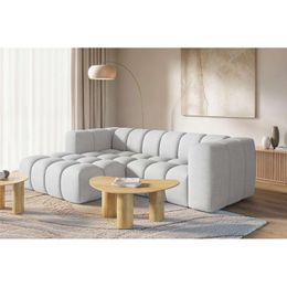 homsy by Ana Johnson Ecksofa &raquo;&raquo;L&laquo; BOUBELLE L-Form, Design-Sofa, Bubble-Optik, Breite 247 cm&laquo; hoher Sitzkomfort dank Wellenunterfederung, L Sitztiefe 