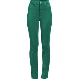 LANDS' END Slim Fit Samthose High Waist f&uuml;r Damen in Petite-Gr&ouml;&szlig;e, Damen, size: petite, Gr&uuml;n, Baumwoll-Mischung, by Lands' End