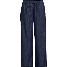 LANDS' END 7/8-Schlupfhose aus Lyocell-Mix in Plus-Gr&ouml;&szlig;e, Damen, size: plus, Blau, Baumwolle/Lyocell (Viskose), by Lands' End
