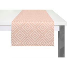 WIRTH Tischl&auml;ufer &raquo;Telfort&laquo; orange Baumwolle, Polyester B/L: 150cm x 40cm, 1 Stk., rechteckig