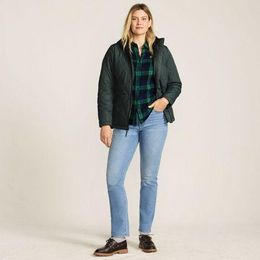 LANDS' END Straight Fit Recover Jeans Mid Waist in Petite-Gr&ouml;&szlig;e, Damen, size: petite, Blau, by Lands' End