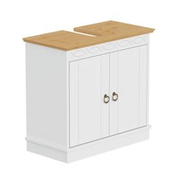 OTTO home Waschbeckenunterschrank &raquo;Indra, Badschrank, Badm&ouml;bel, Badezimmerschrank&laquo; aus massiver Kiefer, 2 T&uuml;ren, FSC -zertifiziert Massivholz B/H/T: 