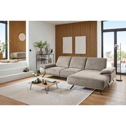 Die PlanBar Ecksofa &raquo;ZE-EM18063, Breite 322 cm&laquo; wahlweise mit Sitztiefen- und Armteilverstellung beige 100% Recyceltes Polyester B/H/T: 322cm x 89cm x