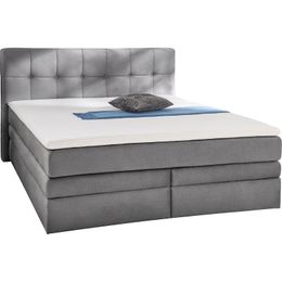 Jockenh&ouml;fer Boxspringbett &raquo;AMY mit Bettkasten, inkl. Taschenfederkernmatratze H&auml;rtegrad H3-H4&laquo; mit 6 cm Kaltschaum-Topper, Samt-Bezug, 180x200 und 200x200 cm 