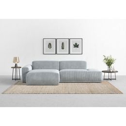 Trendmanufaktur Ecksofa &raquo;Braga, mit hochwertigem Kaltschaum, L-Form, Japandi-Design&laquo; modernes Sofa, Couch mit hohem Sitzkomfort, 275/72/160 cm (B/H/T)