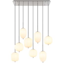 Globo LIGHTING H&auml;ngeleuchte &raquo;BLACKY I&laquo; E14 1 Stk. H&auml;ngelampe/Pendelleuchte/unterschiedliche Gl&auml;ser wei&szlig; H: 120cm, 1 Stk.