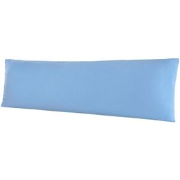 bellana Kissenbezug &raquo;Mako-Jersey&laquo; f&uuml;r Seitenschl&auml;ferkissen blau Jersey, Obermaterial: 100% Baumwolle B/L: 40cm x 140cm, 1 Stk., Jersey