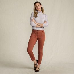 LANDS' END Slim Fit 7/8-Chinos Mid Waist f&uuml;r Damen in Petite-Gr&ouml;&szlig;e, Damen, size: petite, Orange, Baumwolle/Lyocell (Viskose)/Baumwoll-Mischung, by Lands' End