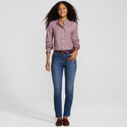 LANDS' END Straight Fit Recover High Waist Jeans, Damen, size: regular, Blau, Baumwoll-Mischung, by Lands' End