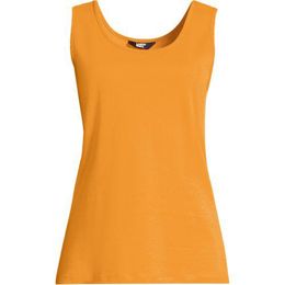 LANDS' END &Auml;rmelloses Top aus Baumwolle f&uuml;r Damen, Damen, size: regular, Orange, Baumwolle, by Lands' End