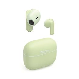 Hama In-Ear-Kopfh&ouml;rer &raquo;Bluetooth Kopfh&ouml;rer mit Mikrofon (True Wireless Headset, TWS Earbuds)&laquo; gr&uuml;n Kopfh&ouml;rer f&uuml;r Handy aller Marken: universal kompatibel, 