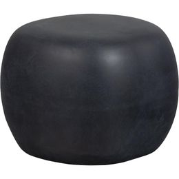 Woood Beistelltisch &raquo;Pebble Fiberclay in Betonoptik mit organischer Rundung&laquo; Tragkraft 90 kg, Glasfaser-Ton-Gemisch, offene Materialstruktur schwarz B