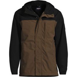 LANDS' END Kapuzenjacke SQUALL f&uuml;r Herren, Herren, size: regular, Braun, Polyester/Nylon-Mischung, by Lands' End