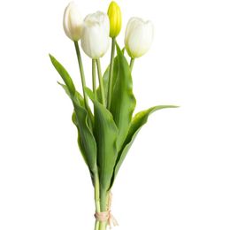 OTTO home Kunstblume &raquo;Tulpenb&uuml;ndel Holland real Touch&laquo; beige Kunststoff &Oslash;/H: 10cm x 35cm, 1 Stk.