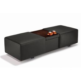W.Schillig Hocker &raquo;taboo&laquo; ausziehbar, inklusive Zwischenablage grau Flachgewebe S22 (100% Polyester);Stoff S37 (100% Polyester): Luxus-Microfaser in 