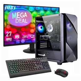 GAMEMAX Gaming-PC-Komplettsystem &raquo;MegaDeal Striker 2808 AMD Ryzen 7 5700X 32GB 1TB SSD RTX 5060Ti&laquo; 27 &prime;&prime; AMD Ryzen 7 GeForce RTX 5060 Ti 32 GB RAM 