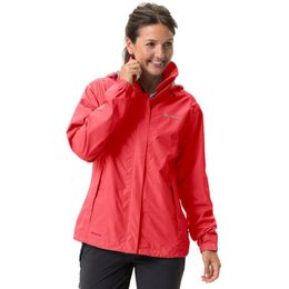 Vaude Damen Vaude Regenjacke &raquo;Women's Escape Light Jacket&laquo; mit Kapuze f&uuml;r Wandern und Trekking, atmungsaktives Material, wasserdicht orange 34