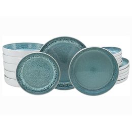 OTTO home Teller-Set &raquo;modernes Teller Set, Service Novalee&laquo; hohe Haltbarkeit, sp&uuml;lmaschinen- & mikrowellengeeignet, Reaktivglasur Steinzeug 18 Stk.