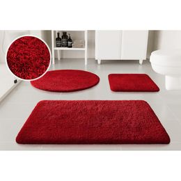 OTTO home Badematte &raquo;Kaarin, uni, viele Farben, Badvorleger, Badezimmer Teppich&laquo; H&ouml;he 30 mm rutschhemmend beschichtet fu&szlig;bodenheizungsgeeignet 