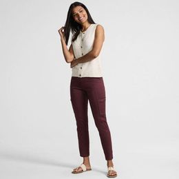 LANDS' END 7/8-Cargohose aus Lyocell-Mischung Mid Waist f&uuml;r Damen, Damen, size: regular, Lila, Baumwolle/Baumwoll-Mischung, by Lands' End