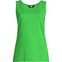 LANDS' END &Auml;rmelloses Top aus Baumwolle in Petite-Gr&ouml;&szlig;e f&uuml;r Damen, Damen, size: petite, Gr&uuml;n, Baumwolle, by Lands' End