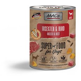 MAC's Dog Insekten & Rind Hunde-Nassfutter getreidefrei 6x750g