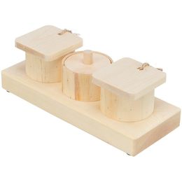 Trixie Snack Cups aus Holz 15 &times; 4,5 &times; 6 cm