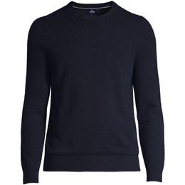 LANDS' END Kaschmirpullover mit rundem Ausschnitt f&uuml;r Herren in Tall-Gr&ouml;&szlig;e, Herren, size: tall, Blau, Kaschmir, by Lands' End