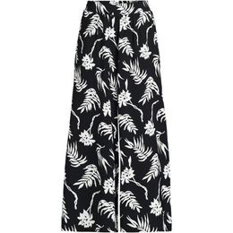 LANDS' END Creaseless 7/8-Palazzohose f&uuml;r Damen in Plus-Gr&ouml;&szlig;e, Damen, size: plus, Schwarz, Polyester, by Lands' End