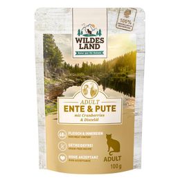 Wildes Land Ente und Pute mit Cranberries 12x100 g