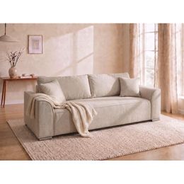 Collection AB Schlafsofa &raquo;Sara B: 241 cm, Liegefl. 137x195 cm, Bettkasten, optional mit Topper&laquo; Schlaffunktion, Couch mit Bonnellfederkern, 