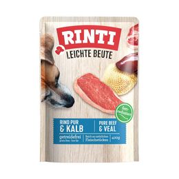 Rinti Leichte Beute Rind Pur + Kalb Hunde-Nassfutter getreidefrei 10x400g