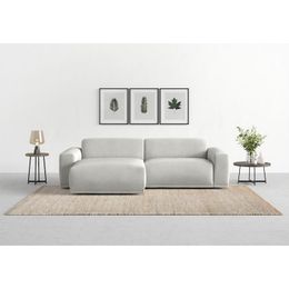 Trendmanufaktur Ecksofa &raquo;Braga, mit hochwertigem Kaltschaum, L-Form, Japandi-Design&laquo; modernes Sofa, Couch mit hohem Sitzkomfort, 255/72/160 cm (B/H/T)