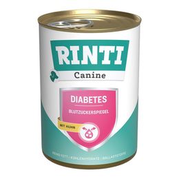Rinti Canine Diabetes Huhn Hunde-Nassfutter zur Blutzuckerregulierung 6x400g