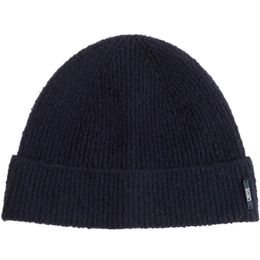 Cinque Herren Strickm&uuml;tze &raquo;ARTUNO&laquo; aus kuschelweicher Baumwollmischung, Strick-Beanie blau Einheitsgr&ouml;&szlig;e