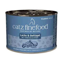 Catz Finefood No. 5 Lachs Katzen-Nassfutter hoher Fleischanteil 6x200g