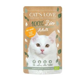 Cat's Love ADULT BIO Huhn Katzen-Nassfutter getreidefrei 6x100g