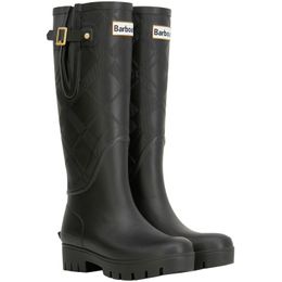 Barbour Gummistiefel Leighton Tartan Tall Welly Black (Gr&ouml;&szlig;e: 5)
