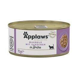 Applaws Cat Makrele & Sardinen Katzen-Nassfutter glutenfrei 24x70g