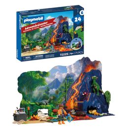 Playmobil Spielzeug-Adventskalender &raquo;Spielbausteine, Dino-Expedition (72225), Dinos&laquo; ab 4 Jahren Made in Europe Einheitsgr&ouml;&szlig;e Spielzeug-Adventskalender