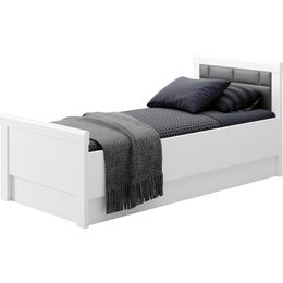 Priess Einzelbett &raquo;Arnsberg Komfortbett mit flexibel h&ouml;henverstellbarer Liegefl&auml;che&laquo; gepolstertes Kopfteil, Made in Germany mit Blauem Engel und 