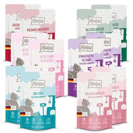 MjAMjAM Quetschie Probierpaket 5 Katzen-Nassfutter getreidefrei 12x125g