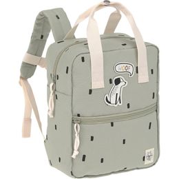 L&auml;ssig L&auml;ssig Damen L&Auml;SSIG Kinderrucksack &raquo;Happy Prints, Mini Square Backpack, Light Olive&laquo; gr&uuml;n B/H/T: 23cm x 28cm x 9cm