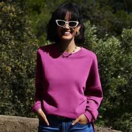 LANDS' END Leichtes Sweatshirt, Damen, size: regular, Pink, Baumwolle, by Lands' End