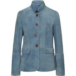 Reitmayer Lederjacke mit Stehkragen Bleu (Gr&ouml;&szlig;e: 40)
