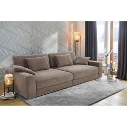 Jockenh&ouml;fer Big-Sofa &raquo;Milano XXL, B: 290 cm, Megasofa, Loungesofa&laquo; mit Zierkissen, Relaxfl&auml;che 120x240 cm, Federkern braun Korpus: 100% Polyester;Kissen: 100% 